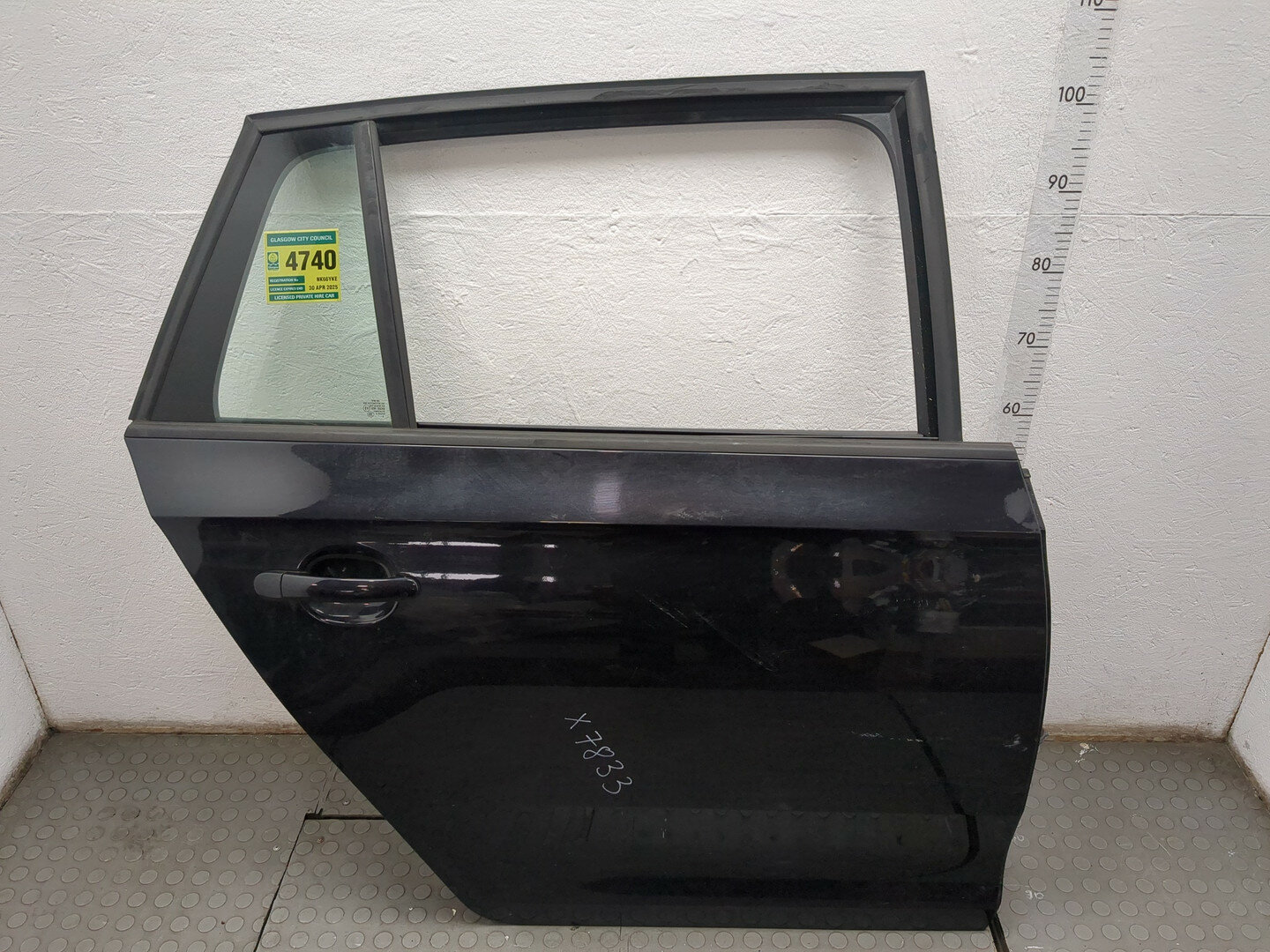 Дверь боковая (легковая) правая задняя Skoda Rapid Б/У