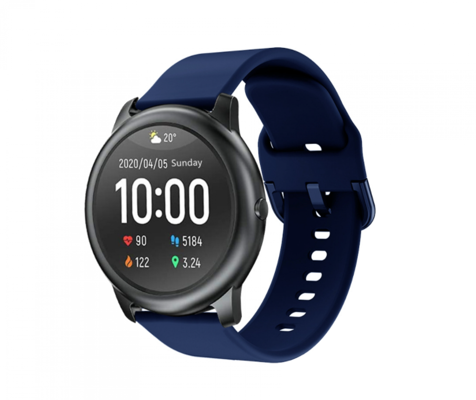 Сменный ремешок MyPads для Xiaomi Haylou Solar LS05 22 мм синий быстросъемный