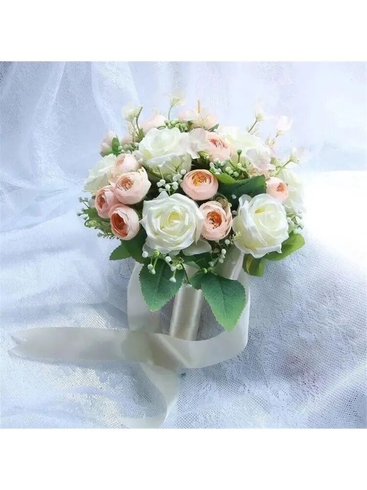 Стабилизированные цветы Анемона, Гвоздика, свадебный букет, белые и розовые цветы, декор для дома