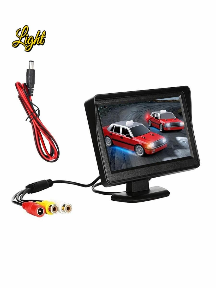 (Y P S C) Постоянный Ток 9-24 В, 4,3-Дюймовый Автомобильный Монитор Заднего Вида, TFT ЖК-Дисплей