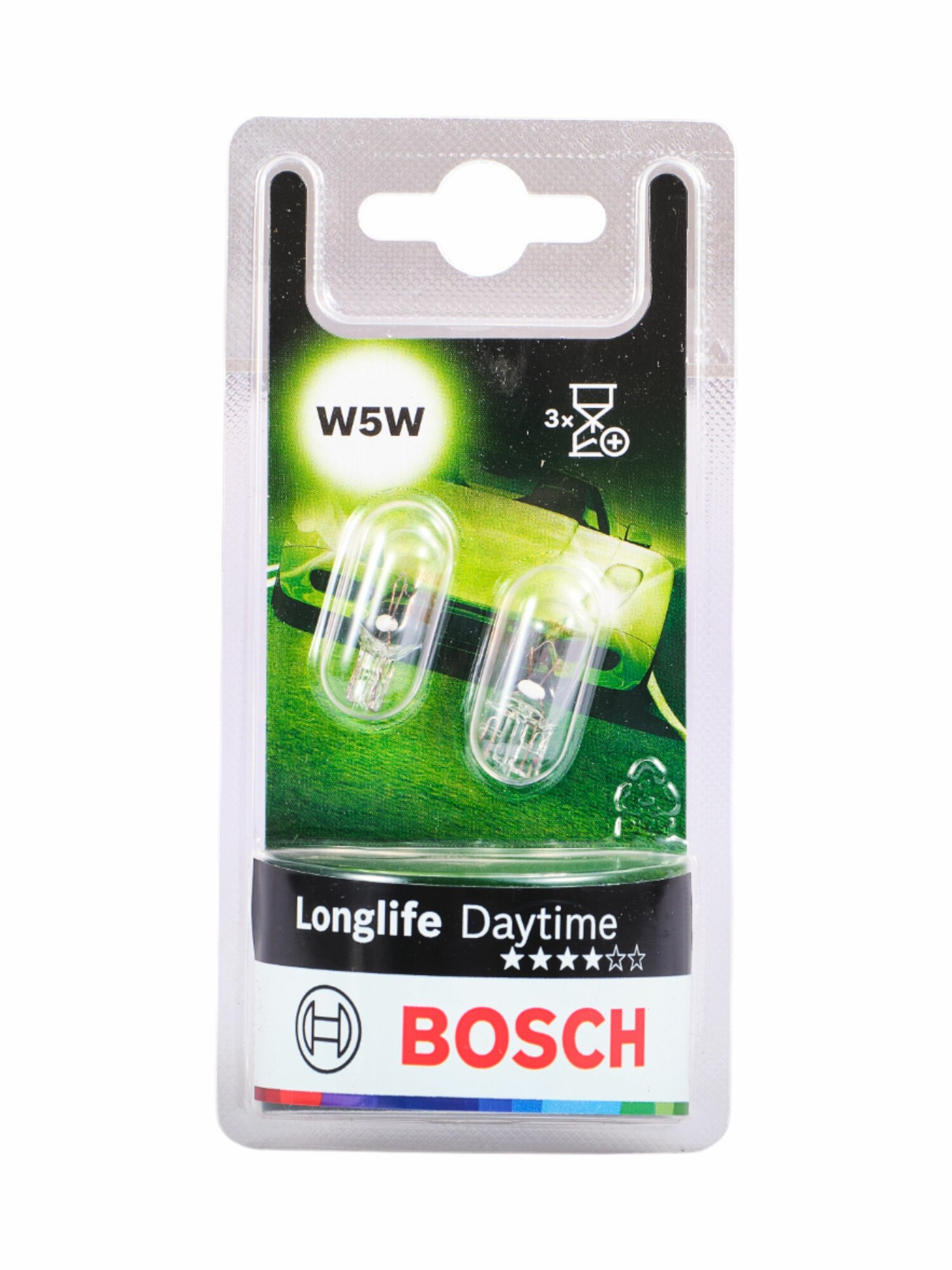 BOSCH Лампа накаливания Longlife Daytime W5W 12В 5Вт (арт. 1987301052)