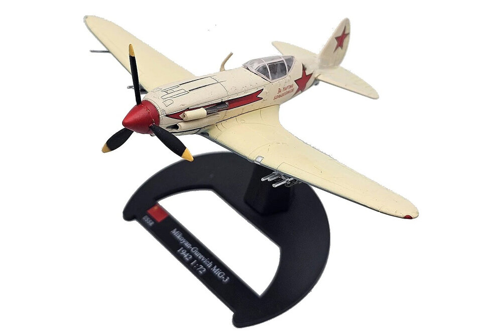 Модель коллекционная RBA COLLECTIBLES МИКОЯН-ГУРЕВИЧ-3 1942 ввс ссср (самолеты великой отечественной войны #27)
