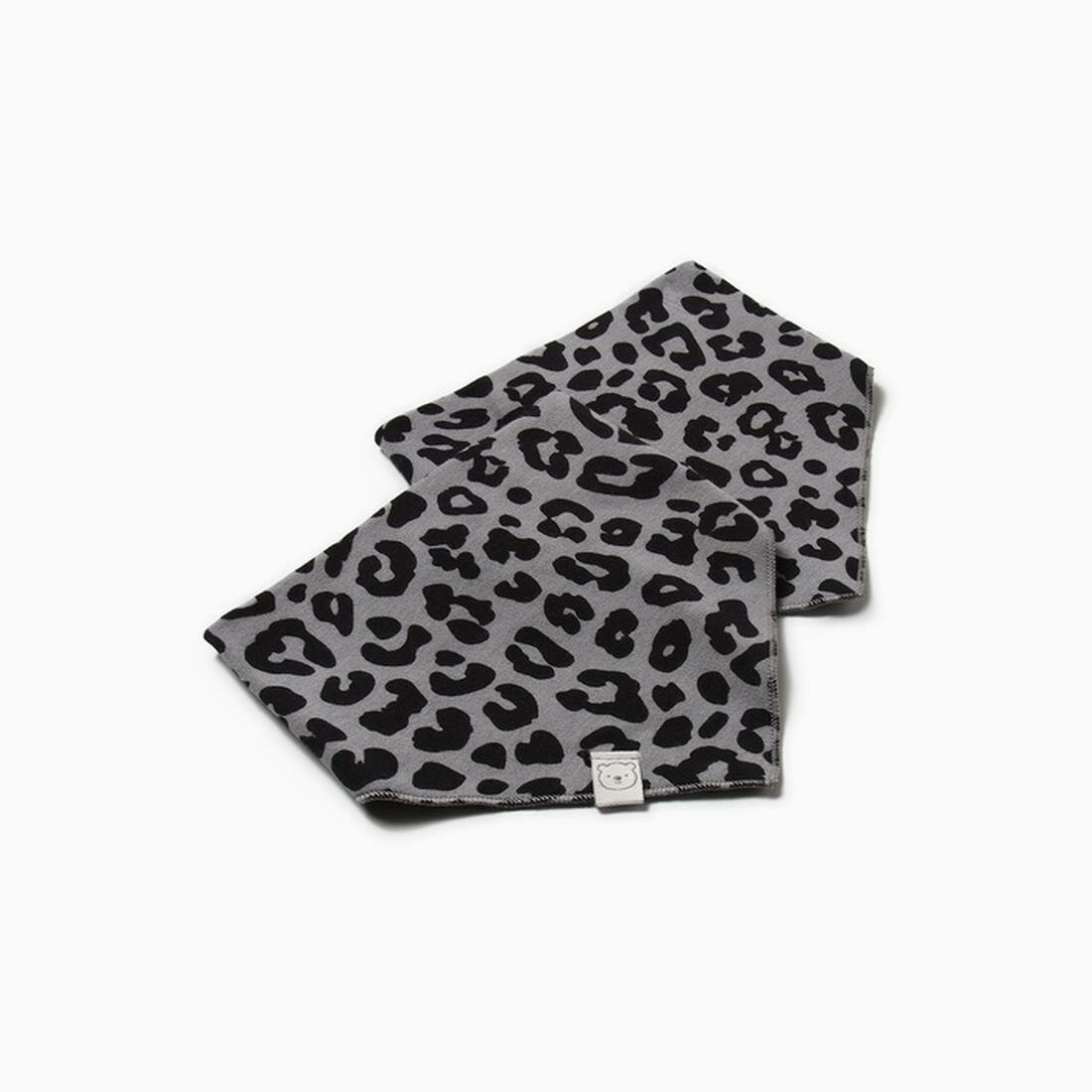 Набор слюнявчиков на кнопках Крошка Я Trendy grey, 2 шт, серый
