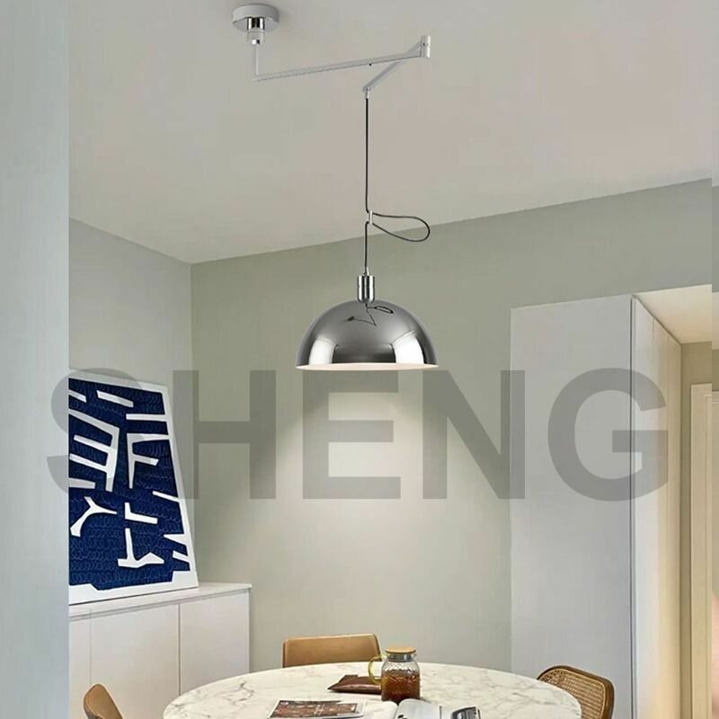 Европейская простая люстра с подвижным железным стержнем Creative Ceiling Chandelier-5751