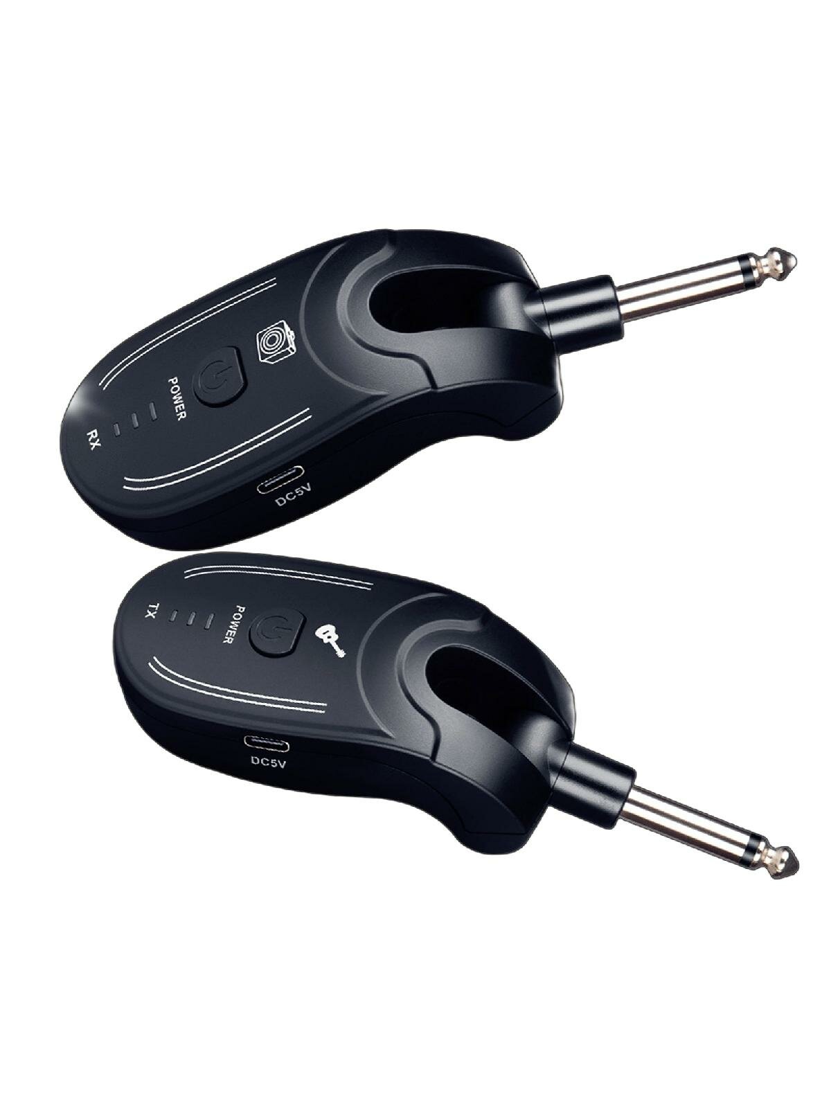 Компактный Беспроводной приемопередатчик ABS для электрогитары Электронный инструмент