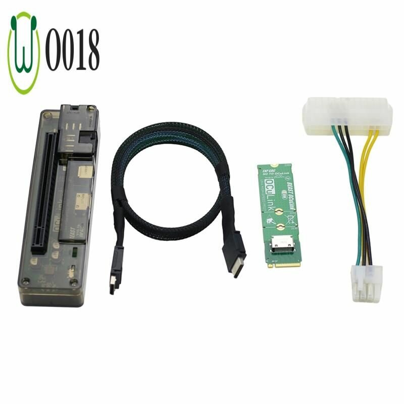 (D O M G) Внешняя док-станция совместим с видеокарты Beast OCuLink PCI-E 4.0 X4 ноутбука Док-станция интерфейсом