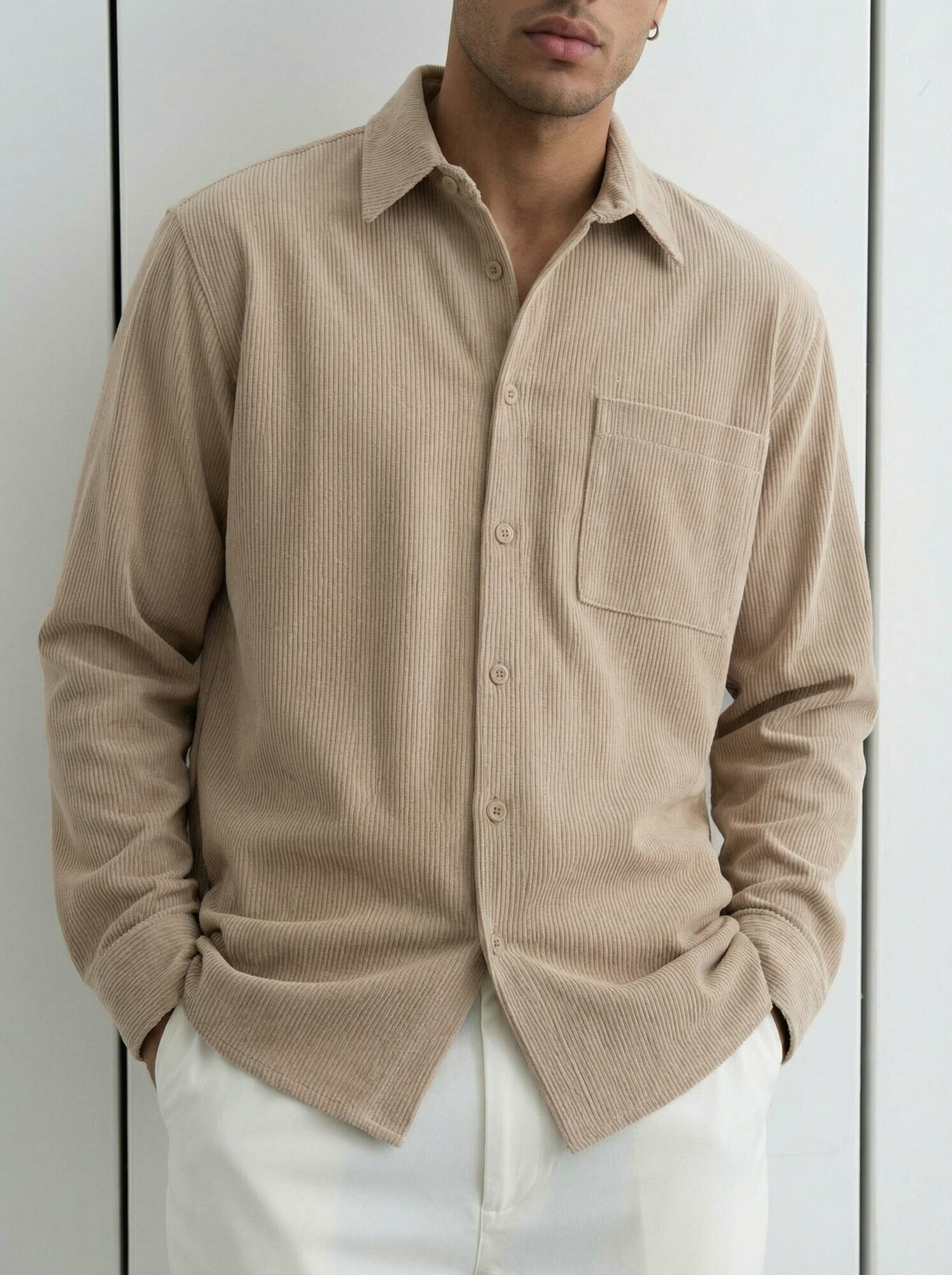 Рубашка мужская вельветовая