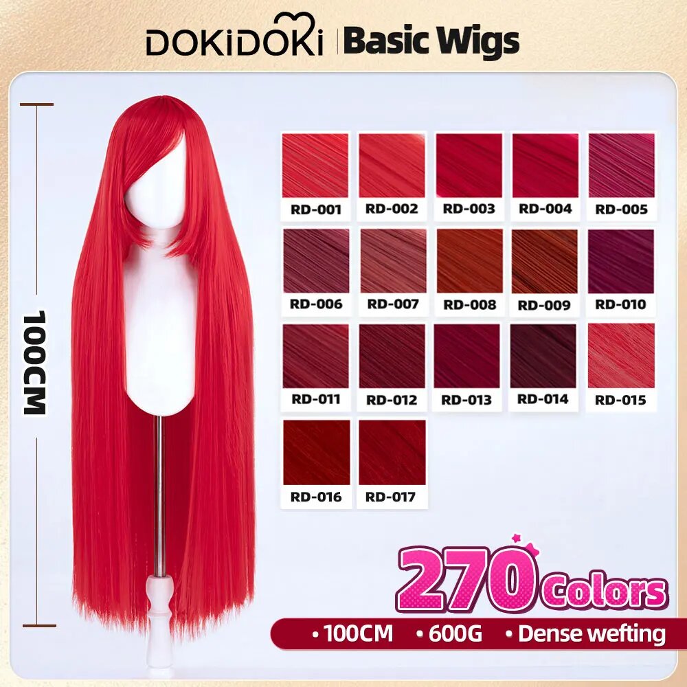 Парик DOKIDOKI Foxyy красный Red RD Series, 017