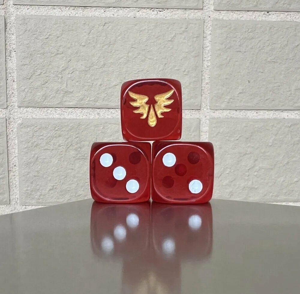 Warhammer Blood Angels. Заготовка для создания кубика фракции Кровавые Ангелы.