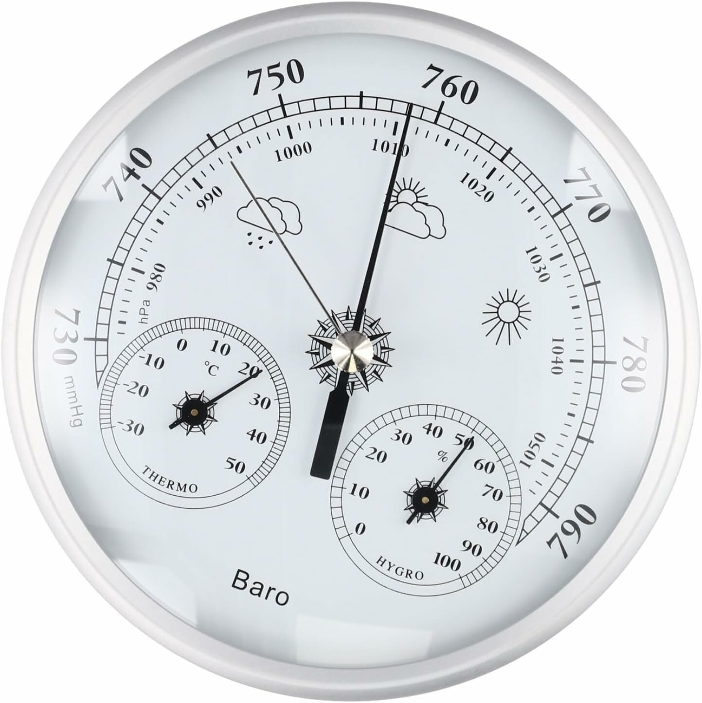 Многофункциональный барометр/диаметр 130 мм