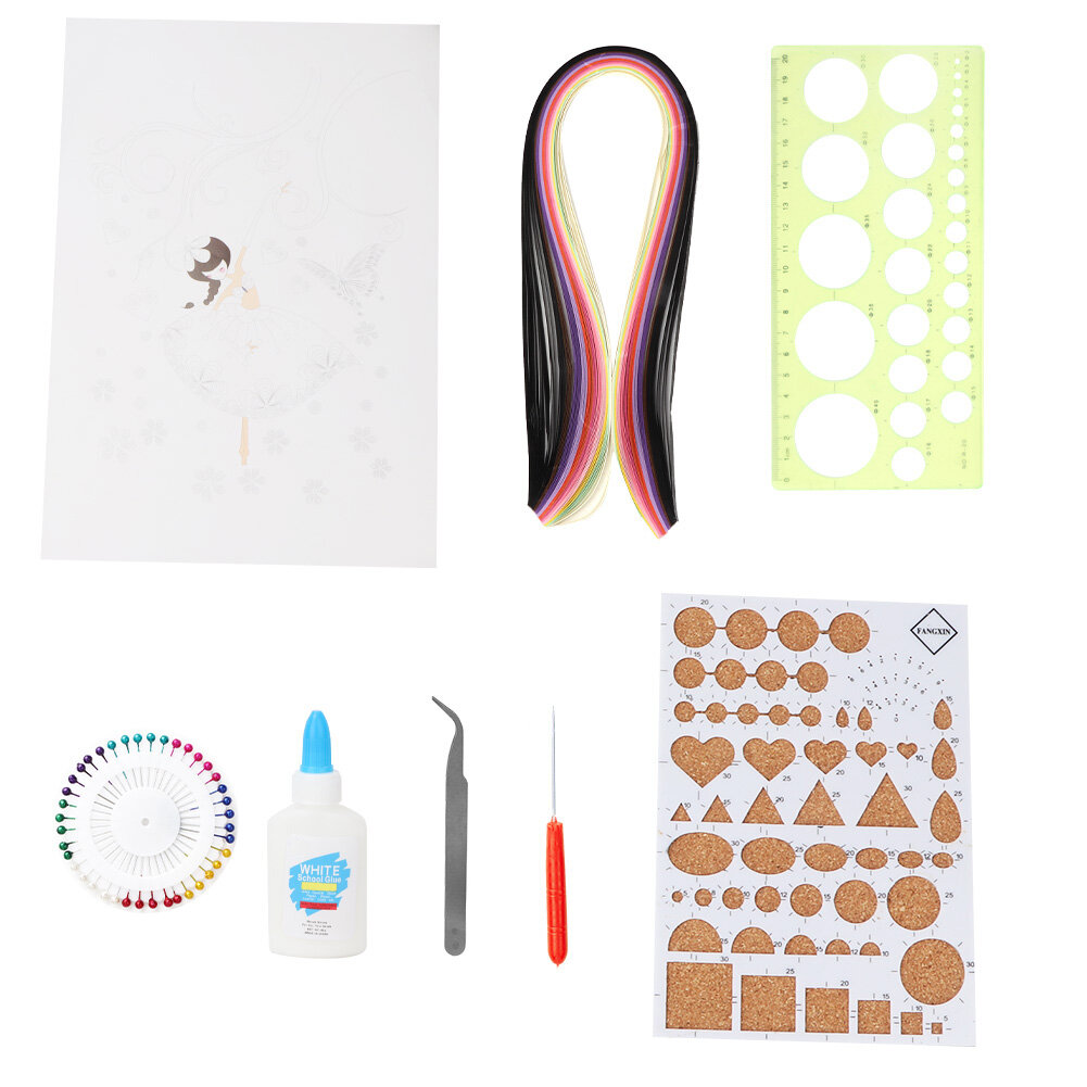 Набор для квиллинга Танцующая девочка : бумага, инструменты, инструкция