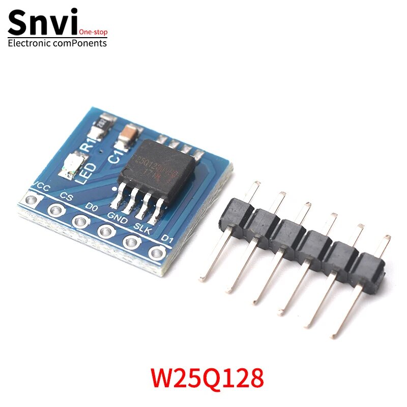 Snvi W25Q80 W25Q16 W25Q32 W25Q64 W25Q128 Large Capacity FLASH Storage Module SPI Interface BV FV STM32 Code