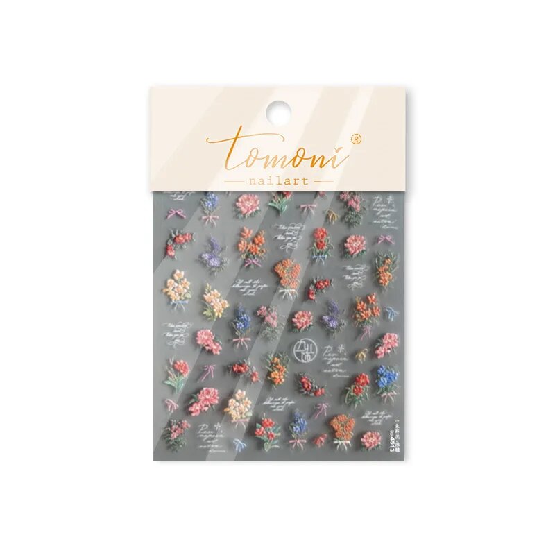 Набор наклеек для ногтей Tomoni nailart "Весенние цветы"