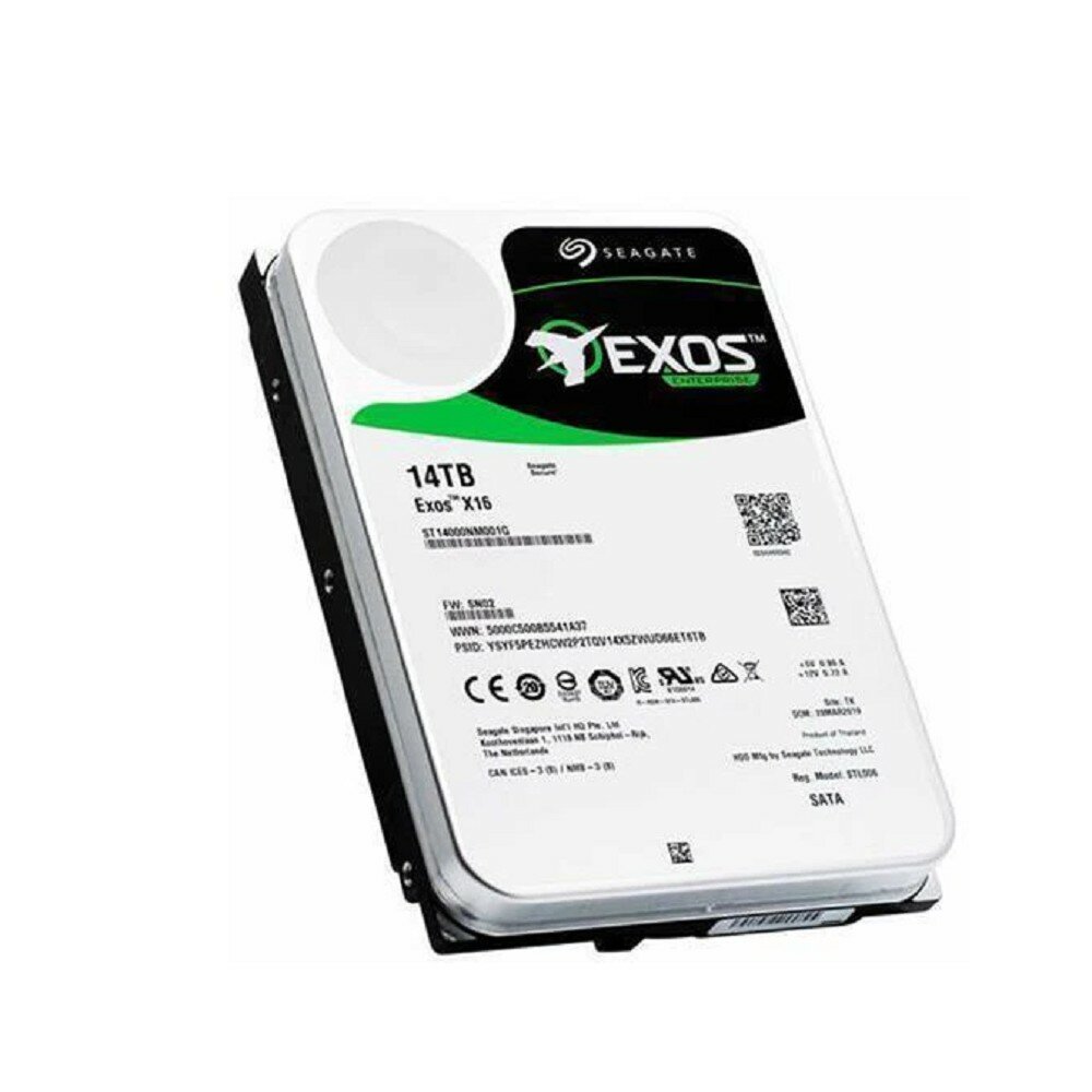Внутренний HDD жесткий диск Seagate ST14000NM011G Seagate Exos X16 14000ГБ