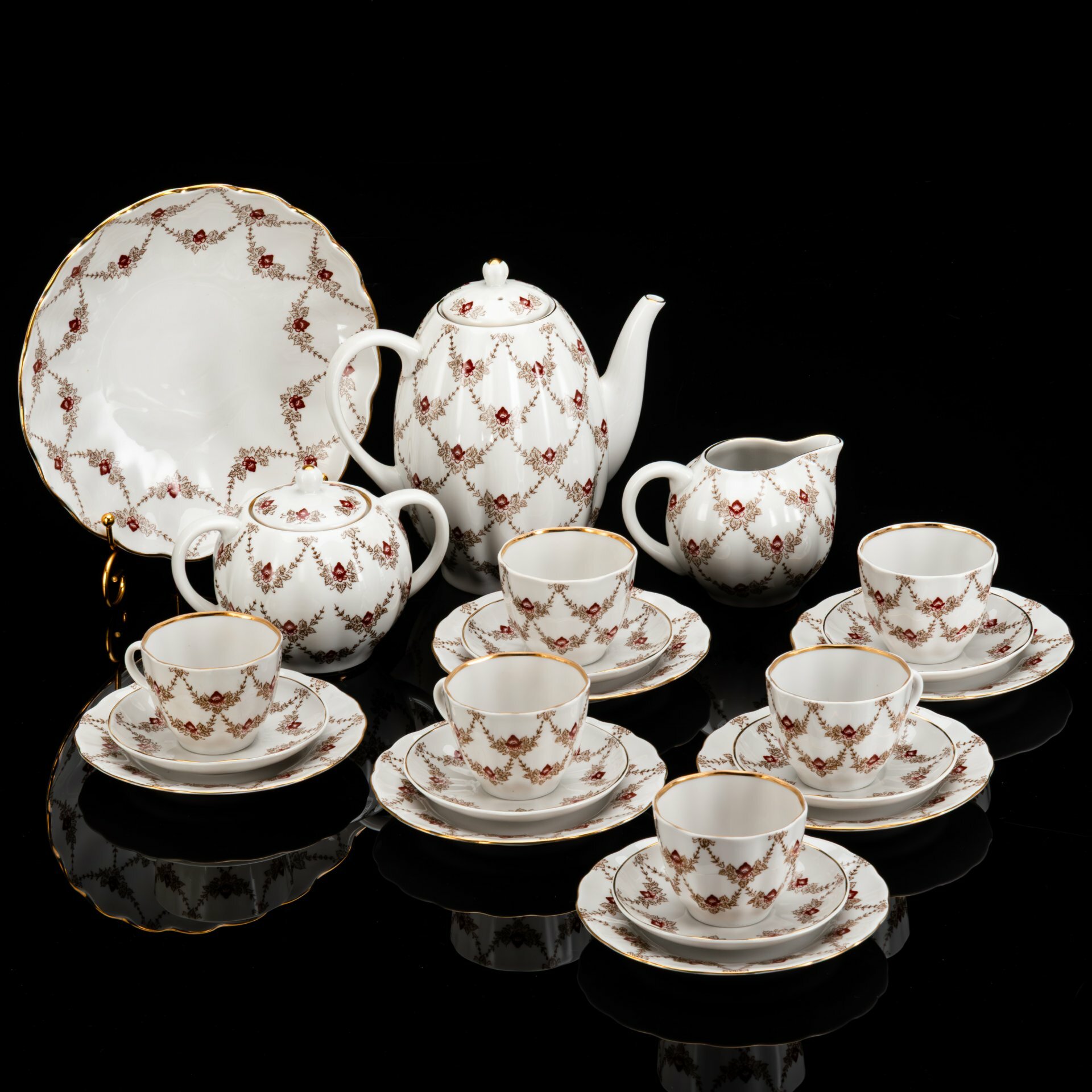 Сервиз кофейный "Гирлянда" на 6 персон (22 предмета)
