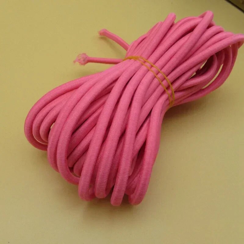 5/10/20 м 5 мм круглая эластичная веревка красочная эластичная резинка для волос сумки для одежды шляпа эластичный шнур DIY швейные аксессуары