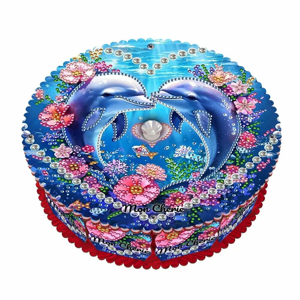 DIY набор шкатулка с алмазной вышивкой, деревянная основа 20x20 см