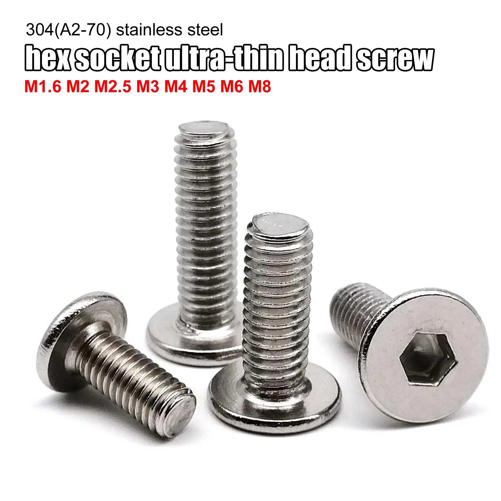 Винты Michastu из нержавеющей стали 304, 20mm
