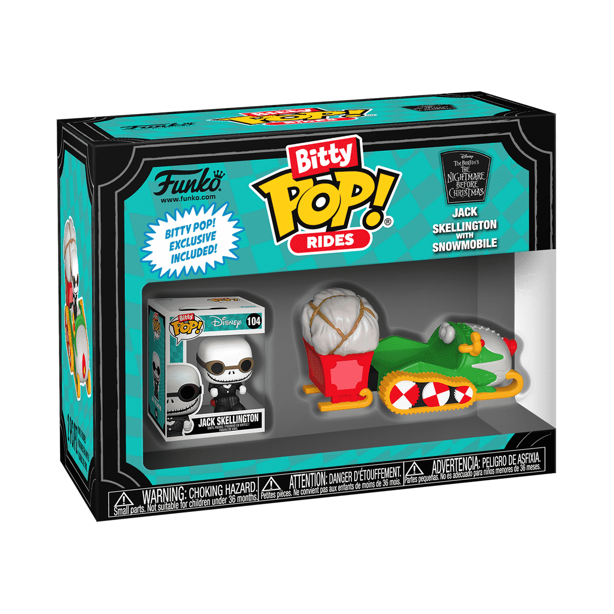Фигурка Funko Bitty POP! Rides The Nightmare Before Christmas 83624 Джек Скеллингтон