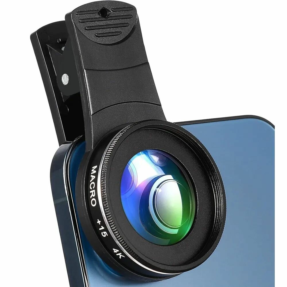 4K HD 15X металлический макрообъектив - Съемка макияжа, украшений и деталей - Стекло с покрытием