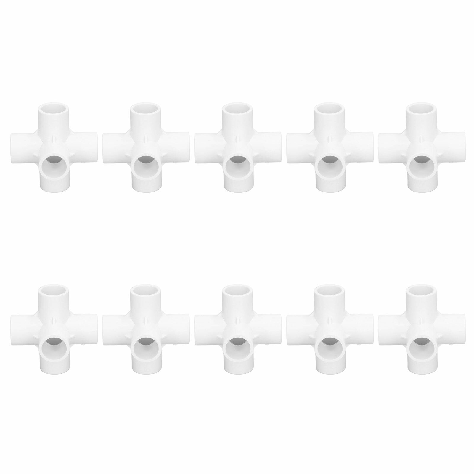 10шт 6-ходовые фитинги для труб ПВХ пластиковый угловой соединитель 20 мм внутренний диаметр белый