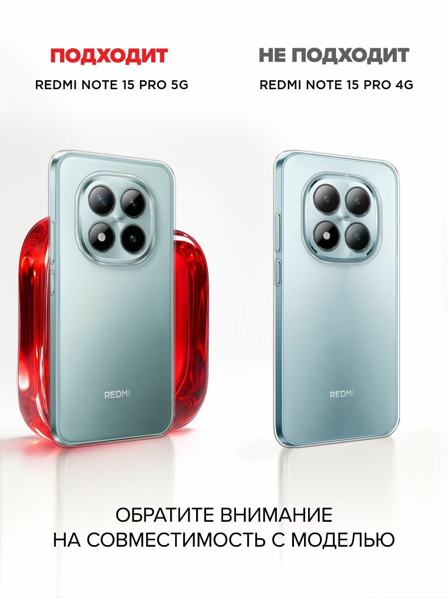 Чехол на Xiaomi Redmi Note 15 Pro 5G / Сяоми Редми Нот 15 Про 5G с принтом Кот размышляет — фото 1