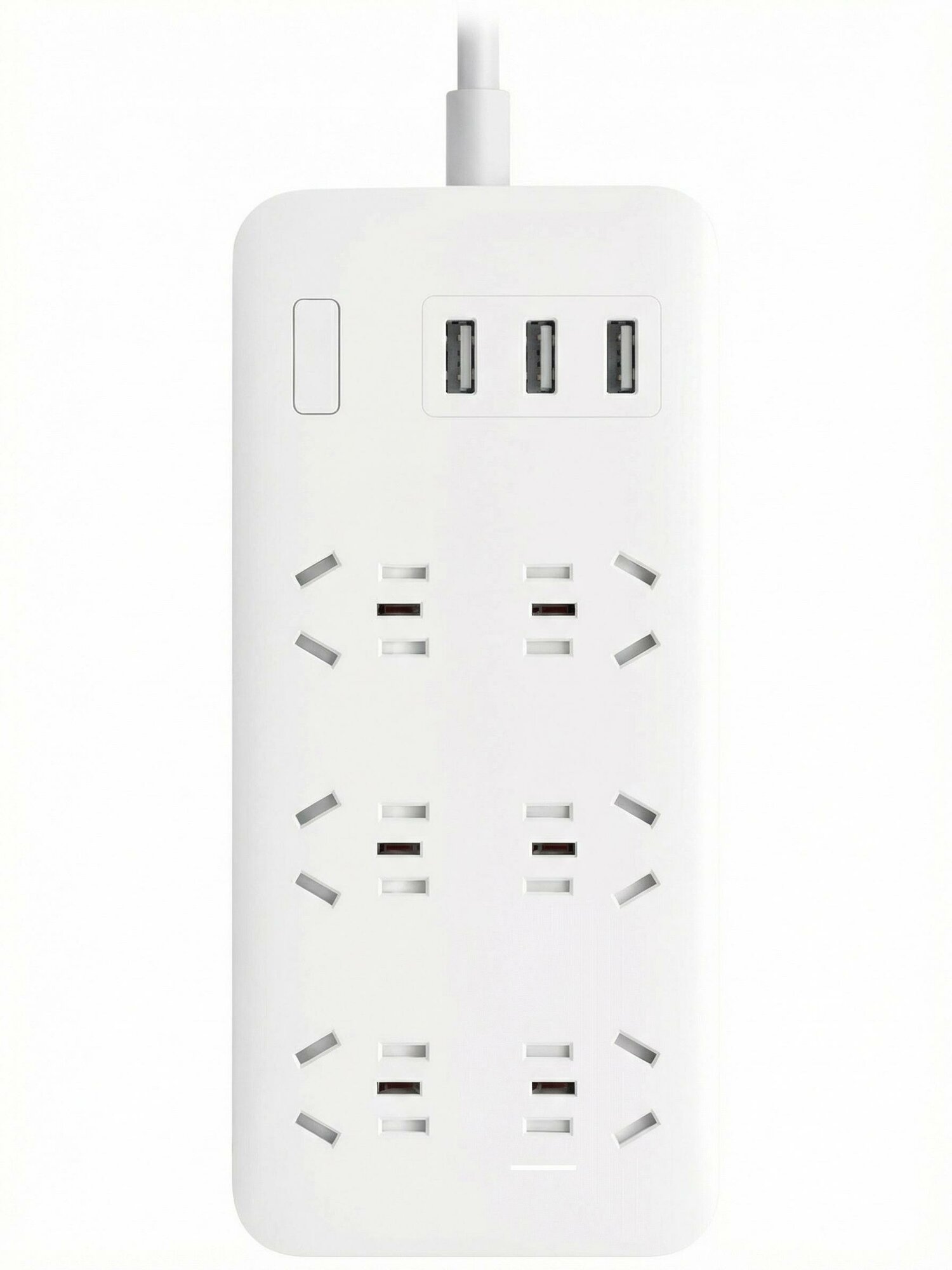 Удлинитель Xiaomi Mi Power Strip 6 CX86-1QM, белый, CN, 3-Port USB 2A Fast Charge