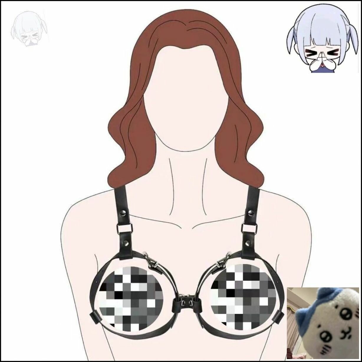 Кожаный нагрудный ремень, связывание груди, сексуальное женское белье, черный