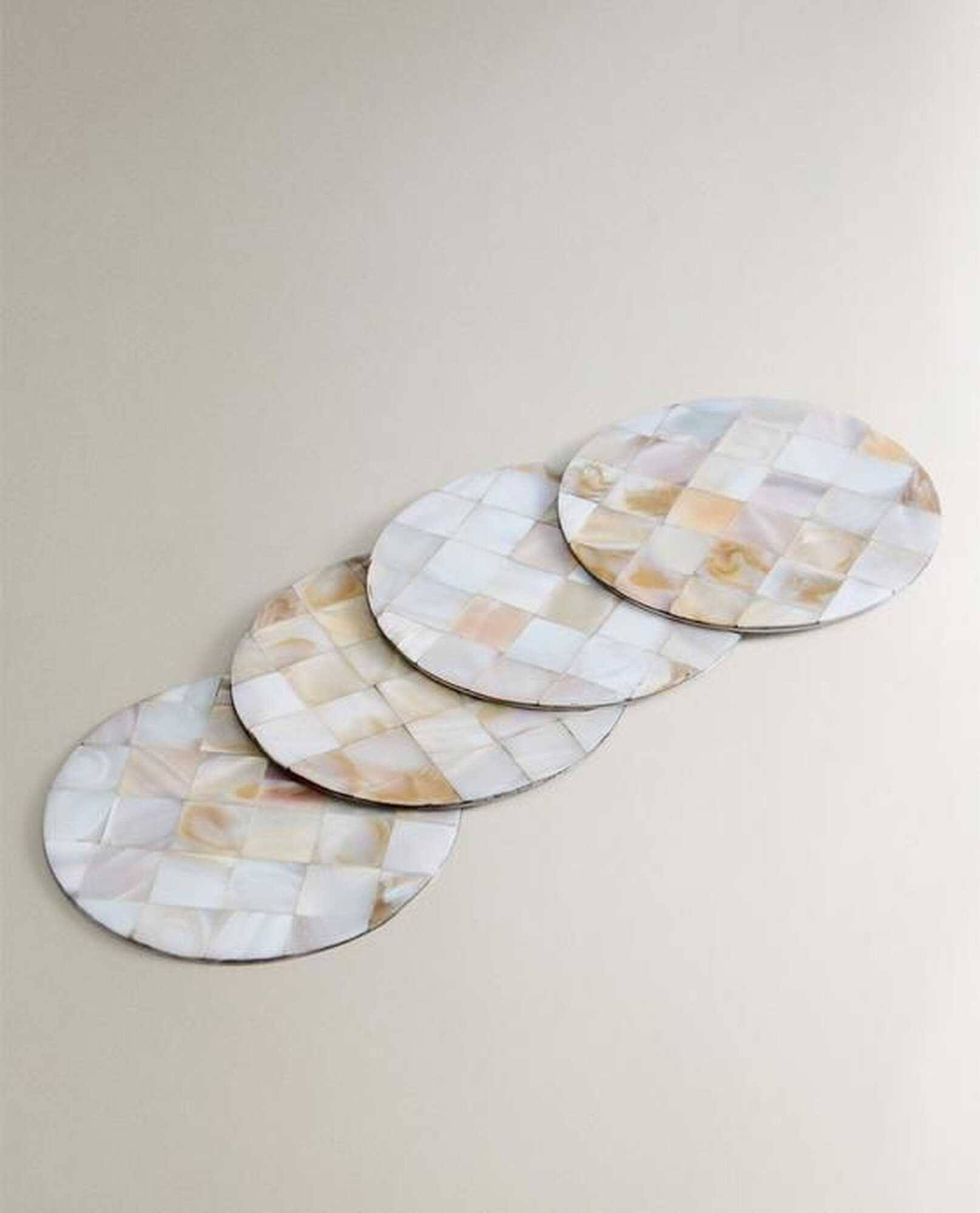 Набор подставок ZARA HOME 7207/550/052, нержавеющая сталь, перламутровое покрытие, 4шт