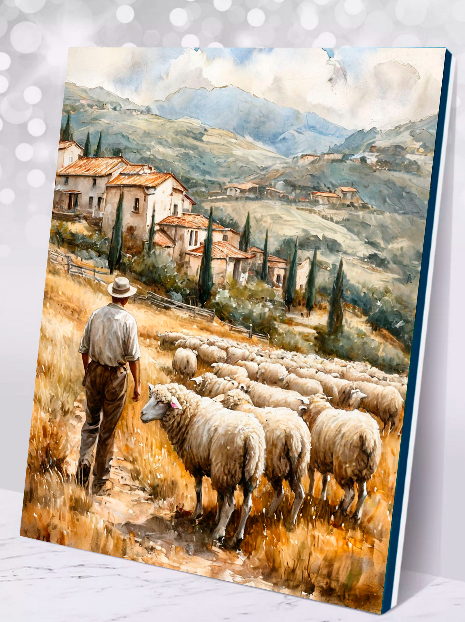 Картина по номерам Итальянские пастбища 40х50 см, хлопковый холст на подрамнике, акрил, Art Hobby Home