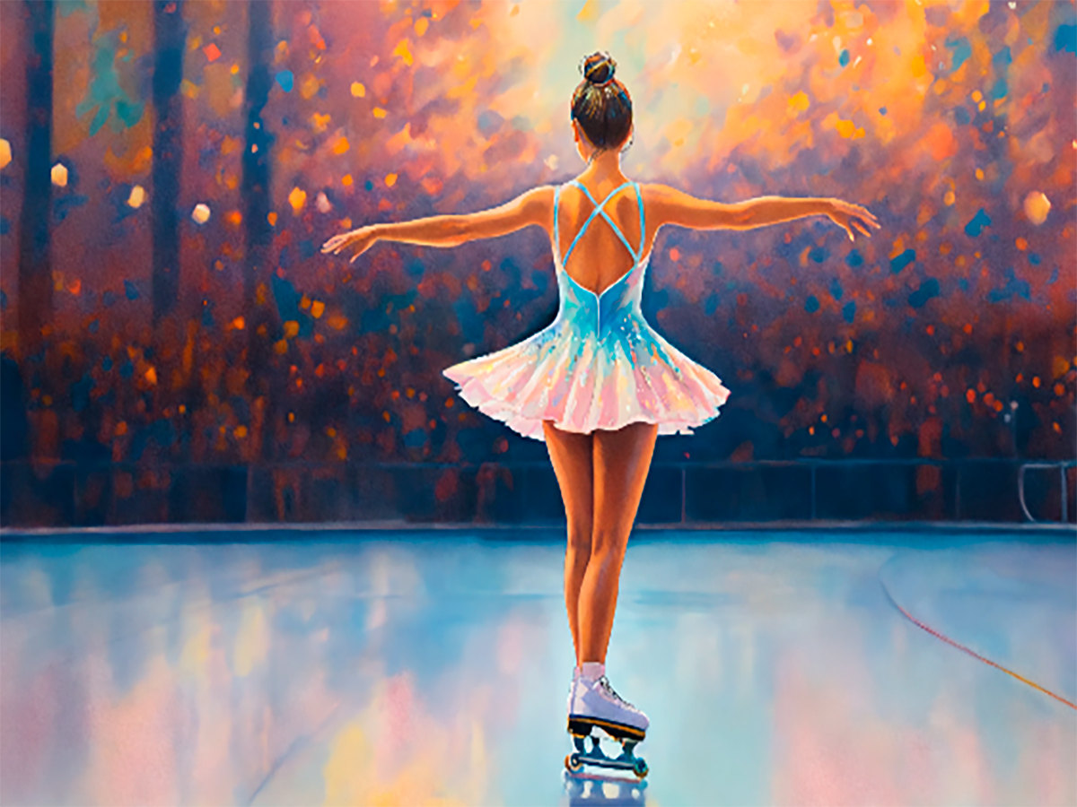 Картина по номерам "Фигурное катание", хлопковый холст на подрамнике 40х50 см, акрил, 000 Art Hobby Home
