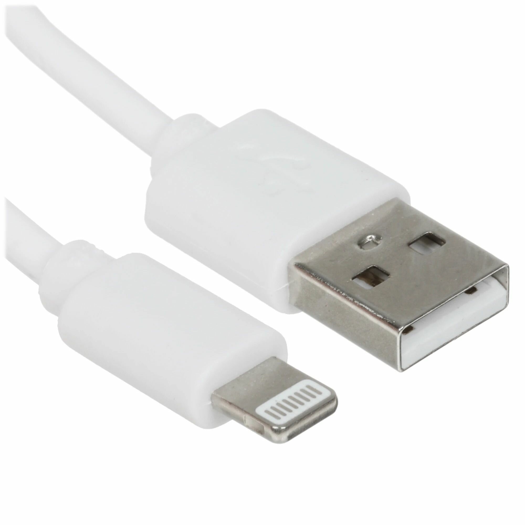 Кабель круглый Aceline Lightning 8-pin - USB 2.0 Type-A белый 2 м
