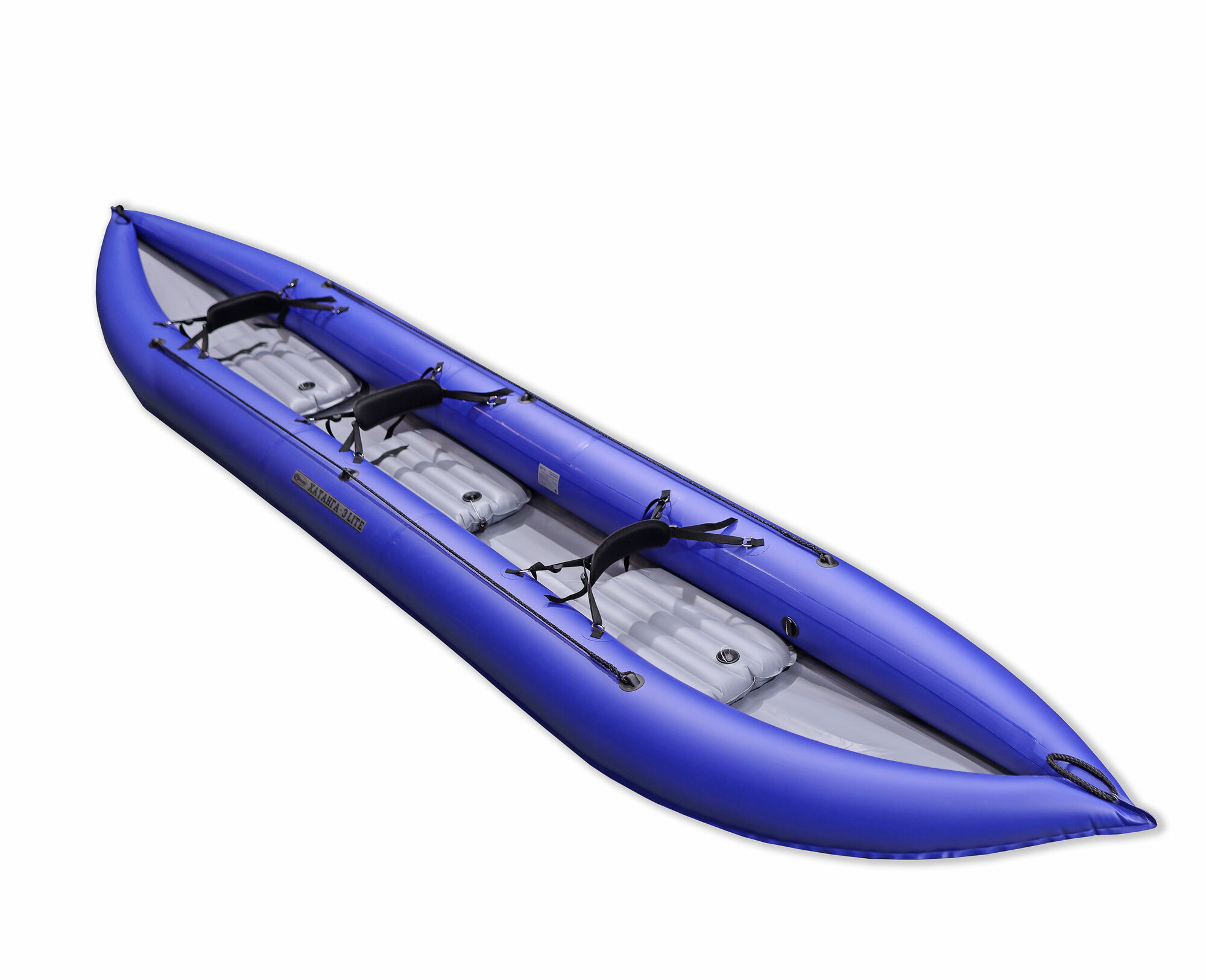 Надувная байдарка STREAM "Хатанга-3 Lite", 3 места, цвет синий