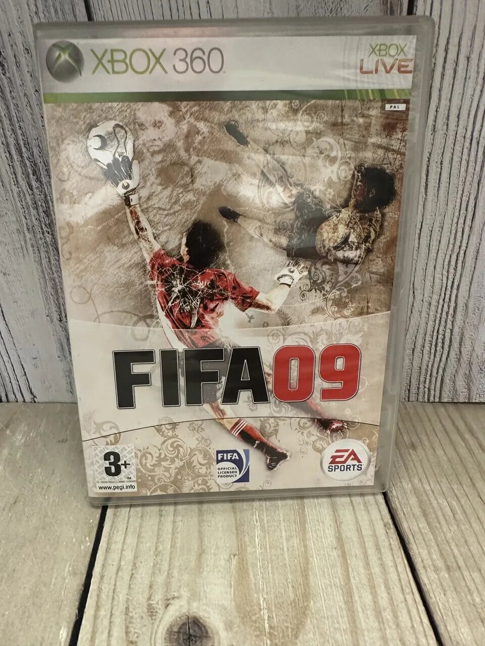 Диск с игрой Fifa 09 для XBox 360 лицензия англ версия