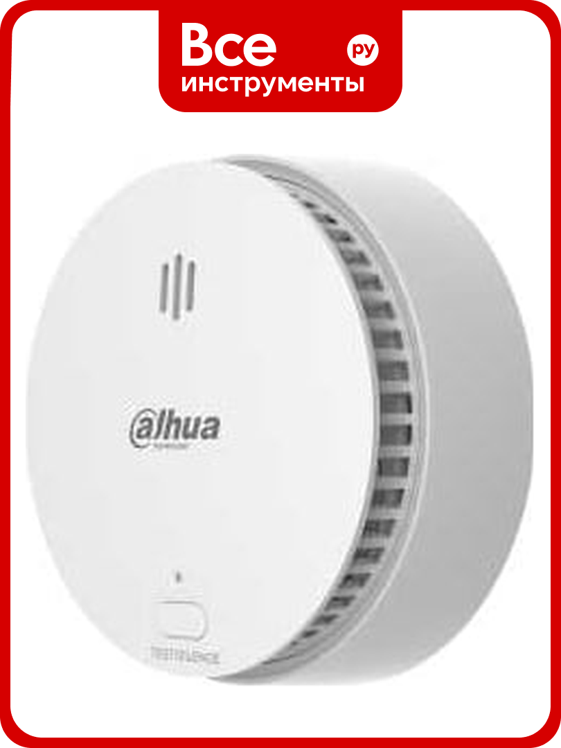 Датчик дыма Dahua DHI-HY-SA21A-W2, для контроля дыма, пластик, батарейки CR123, 90 дБ