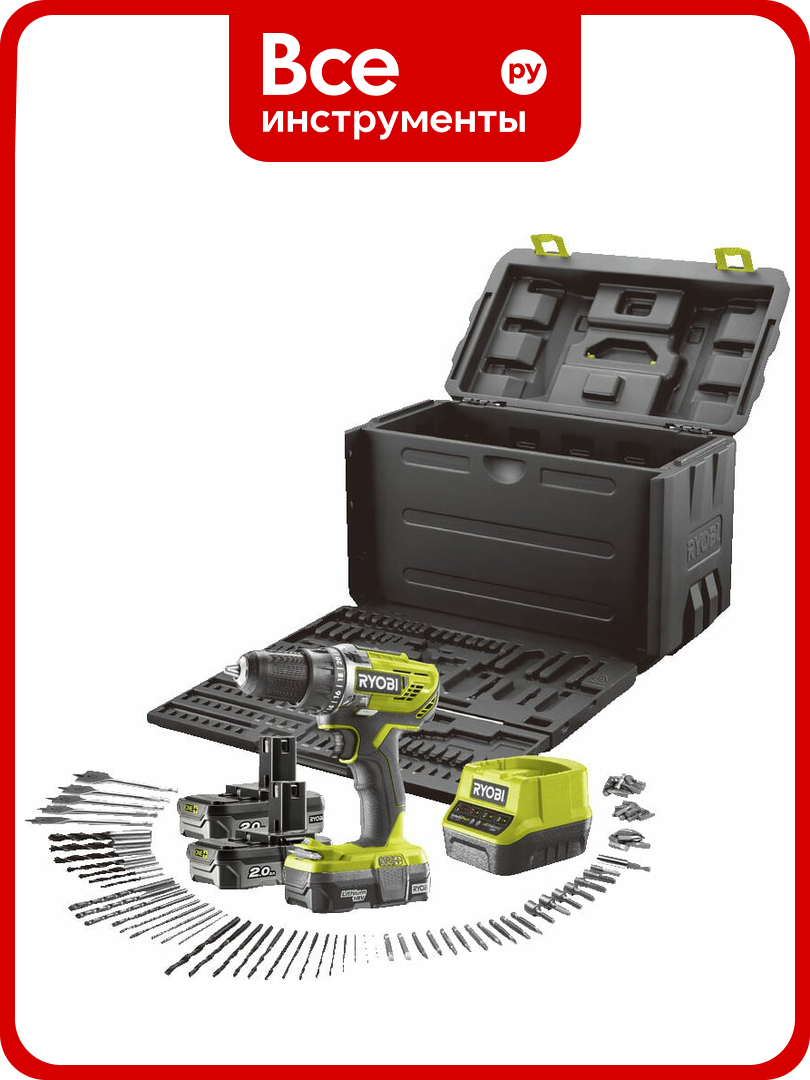 Дрель-шуруповерт Ryobi 18В R18DD3-220x5133005613