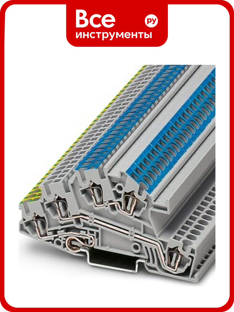 Клеммная пружинная колодка EKF JXB-ST-2.5-NLPE 30A plc-jxb-st-2.5-nlpe, для подключения и разветвления фазных