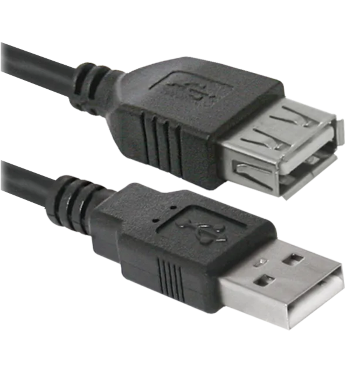 Кабель DEFENDER USB A (M) - USB A (F), 1.8M, черный, (87456)