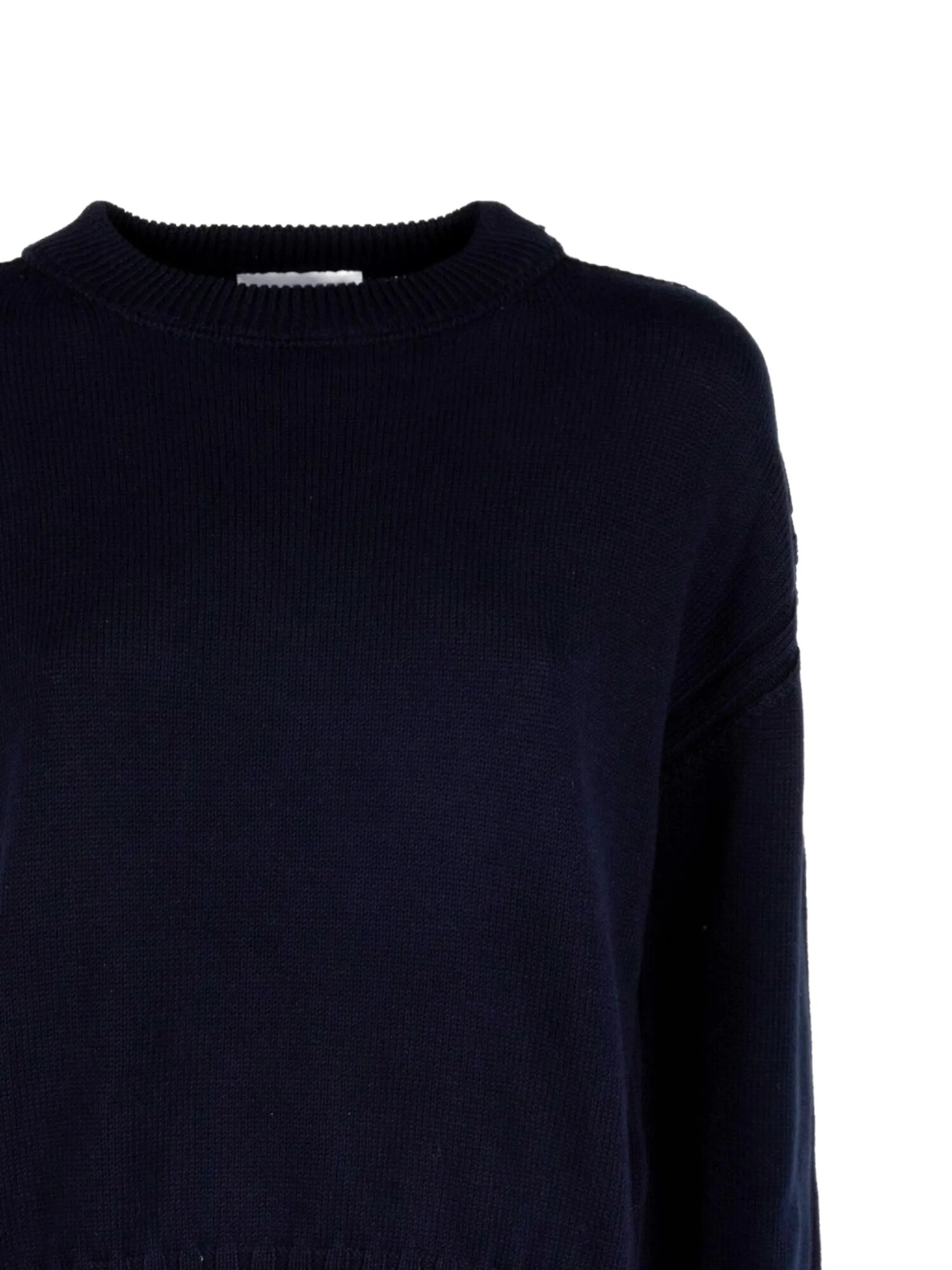 Толстовка Alpha Studio Ribbed-trim sweatshirt, размер 40, , black — фото 1