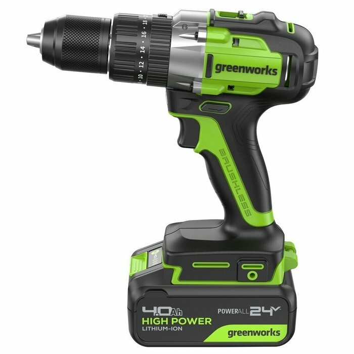 Шуруповерт аккумуляторный GREENWORKS GD24DD60