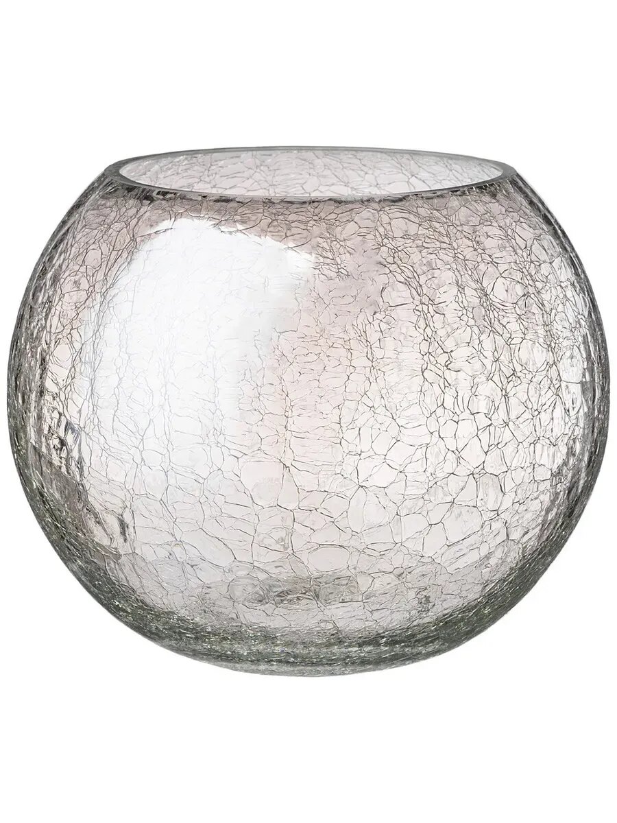Ваза Cracle white, 4 л, D=18 см, H=21 см, шар