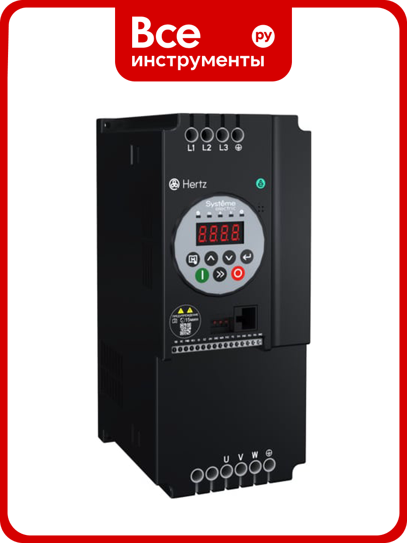 Преобразователь частоты Systeme Electric STV050 Hertz 15 кВт, 380 В, ЭМС, С3 + LED панель оператора STV050D15N4