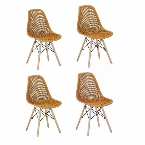 Стул обеденный СтулБержи Стулья для кухни Eames Mesh, хаки (комплект из 4 шт)
