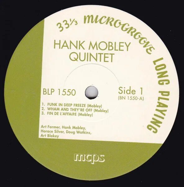 Hank Mobley - Quintet NM — фото 1