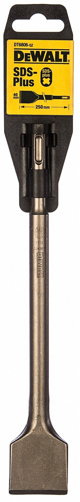 Долото SDS+ DeWalt плоское 40х200мм DT 6806