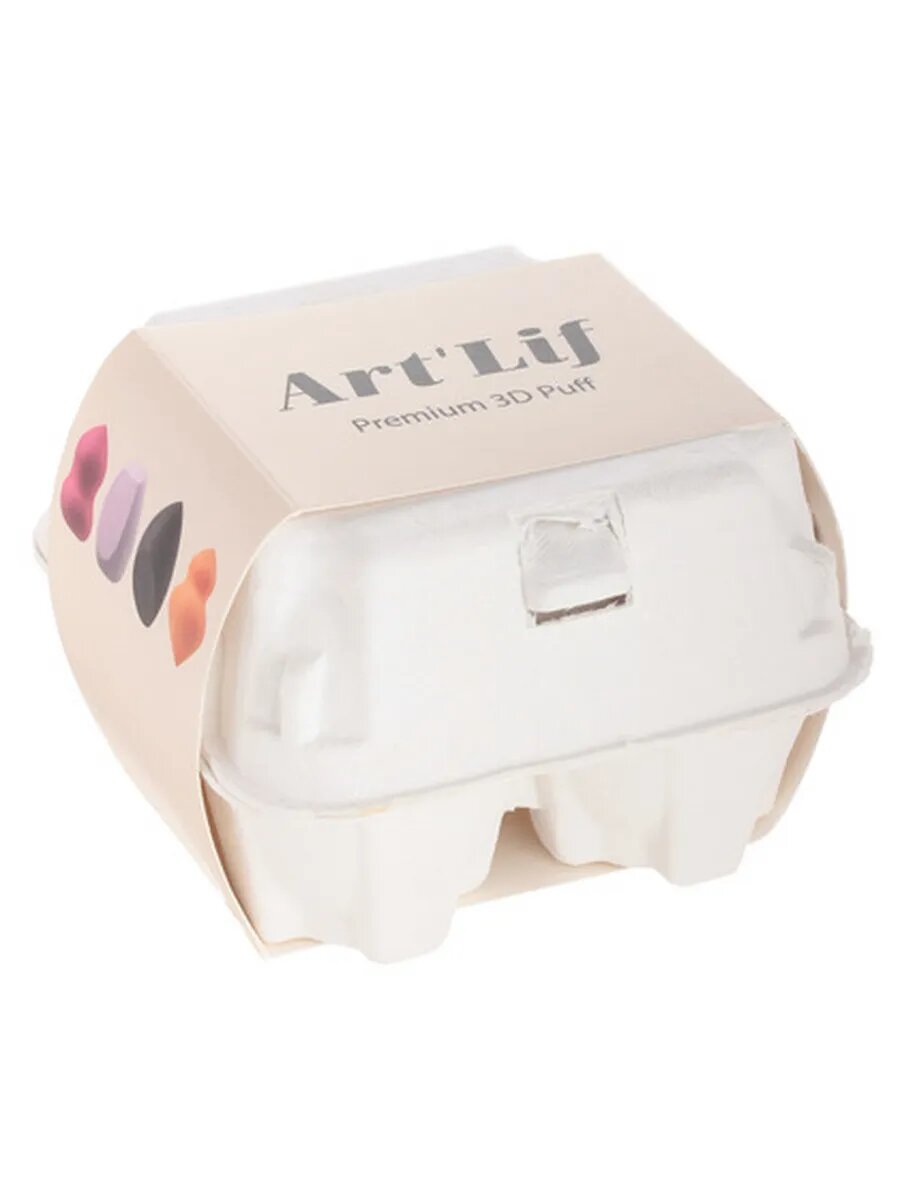 Спонж косметический The Saem Art'Lif Premium 3D Puff, для макияжа, 4 шт