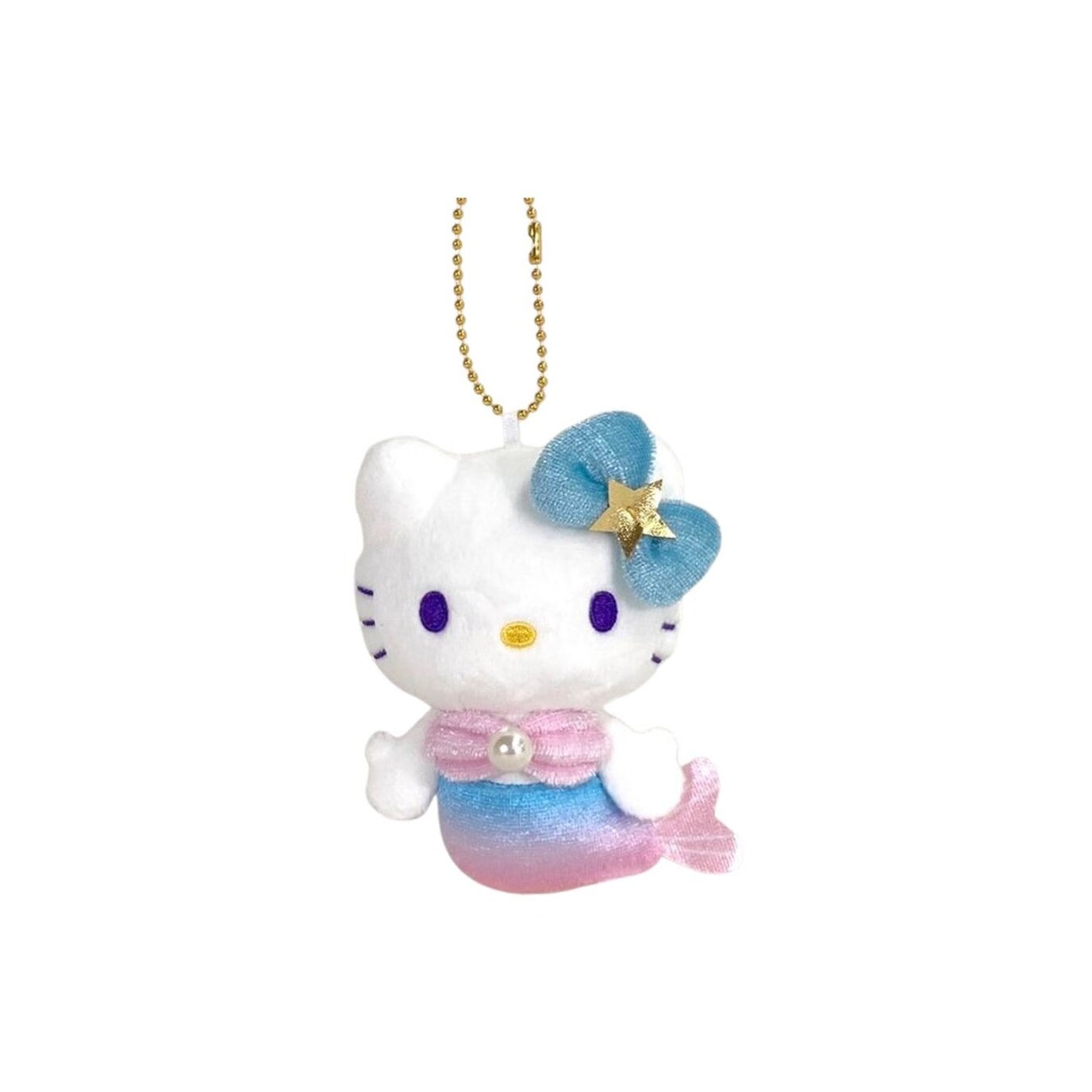 Санрио Русалка Sanrio Hello Kitty Розовый Синий Hello Kitty Уют и Гармония Кукла Плюшевая Украшение Высота 10 см