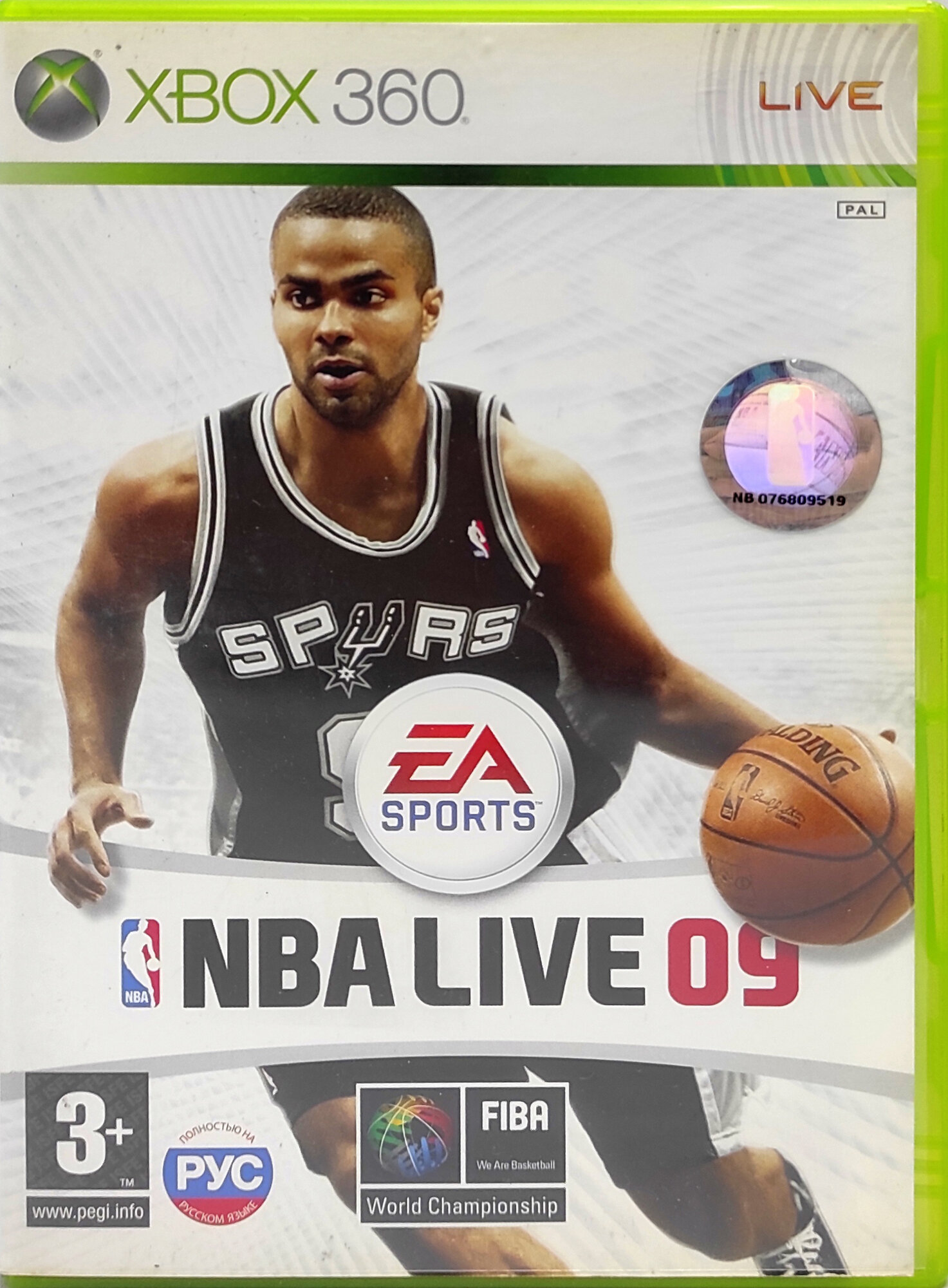 NBA Live 09 Полностью на русском Видеоигра на диске Xbox 360. Товар уцененный