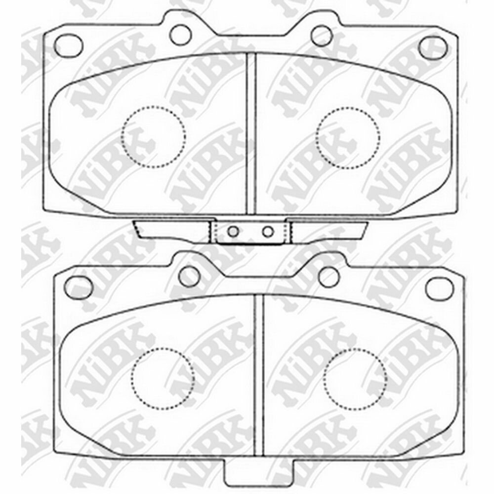 Колодки тормозные передние NIBK PN7463