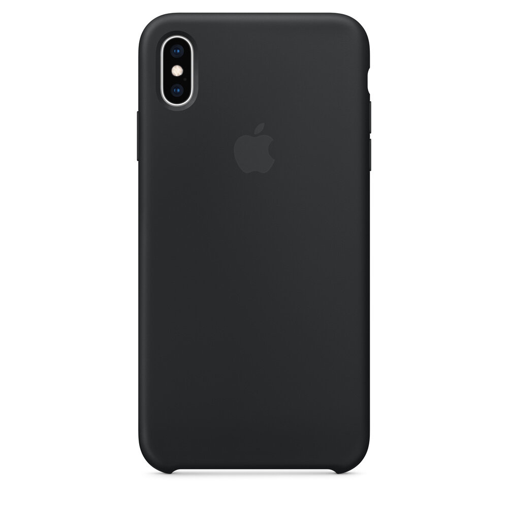 Чехол силиконовый Apple iPhone Xs Max Silicone Case Black (Черный) MRWE2ZM/A